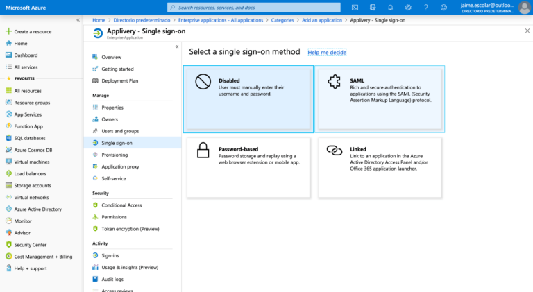 Inicio de sesión único con Azure AD | Applivery