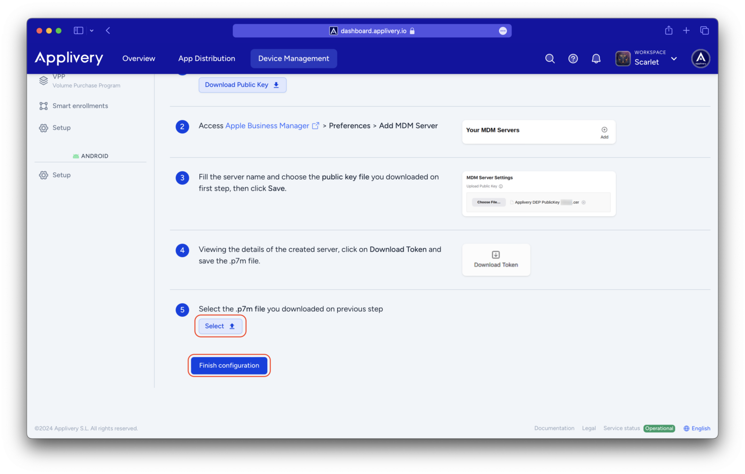 Apple Device Enrollment Program (DEP)