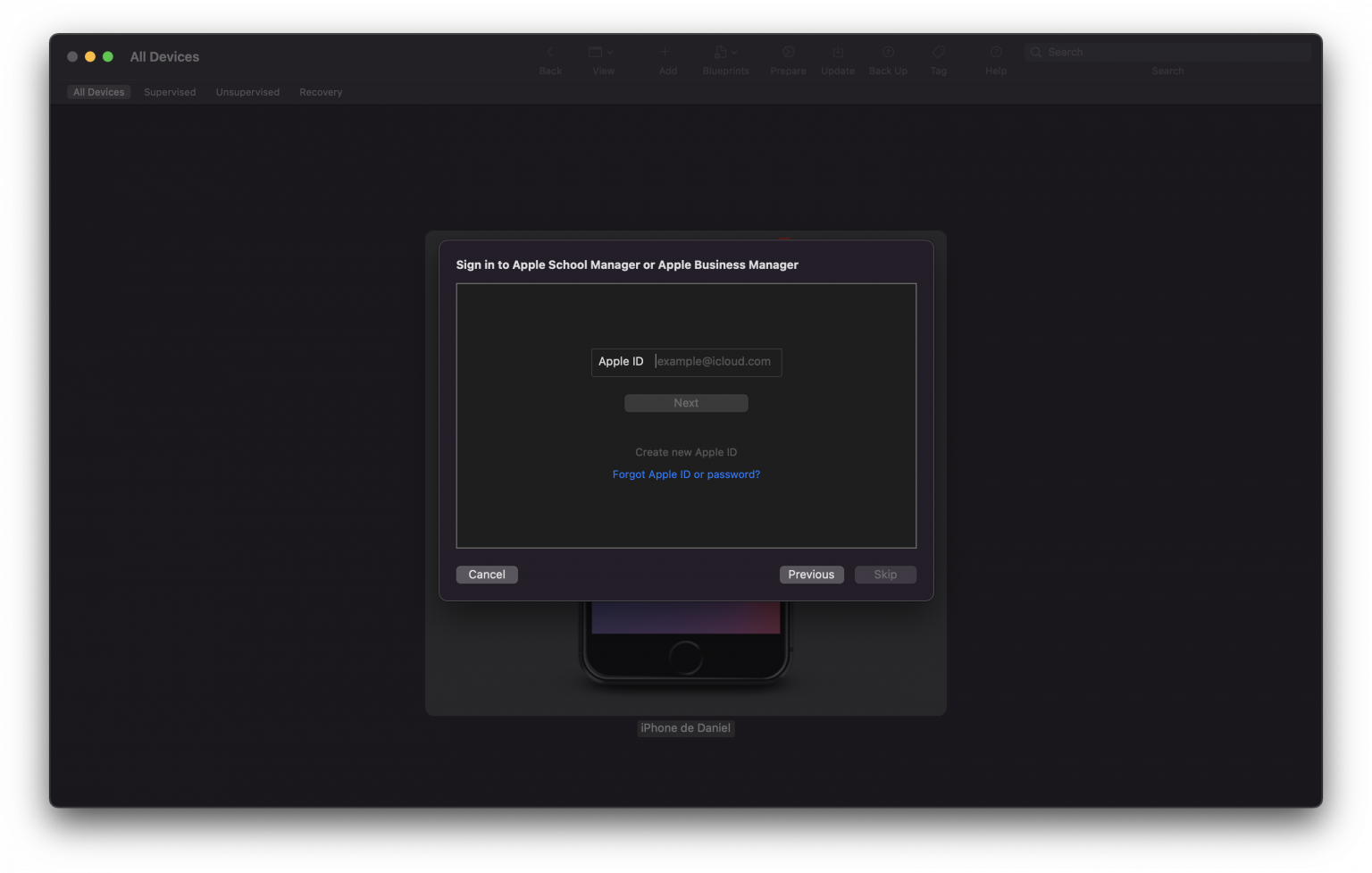 Enrollment with Apple Configurator