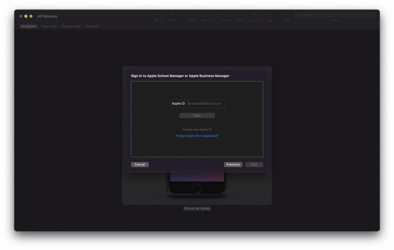 Enrollment with Apple Configurator
