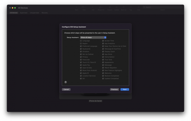 Enrollment with Apple Configurator