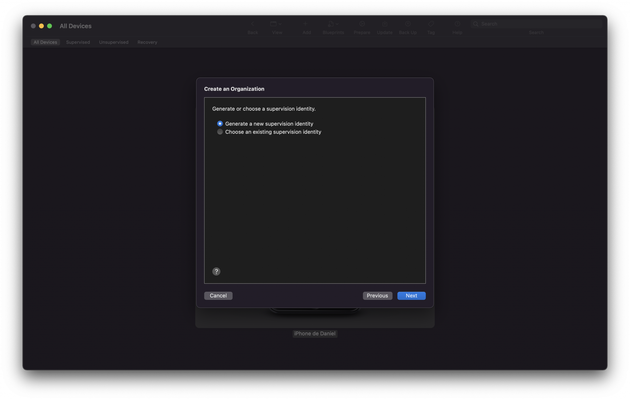Enrollment with Apple Configurator