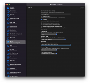 Enrollment with Apple Configurator