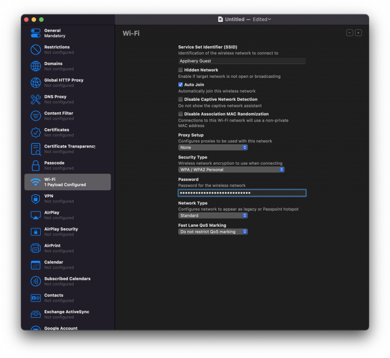 Enrollment with Apple Configurator