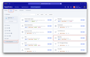 How to create and configure Web Clips