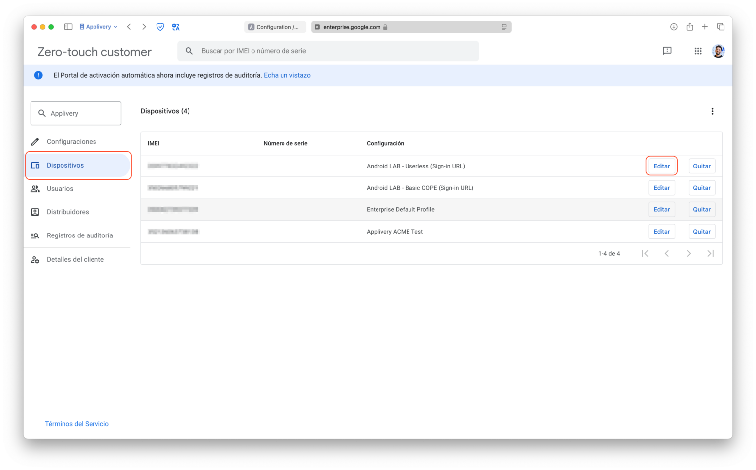 Android Zero-touch Enrollment