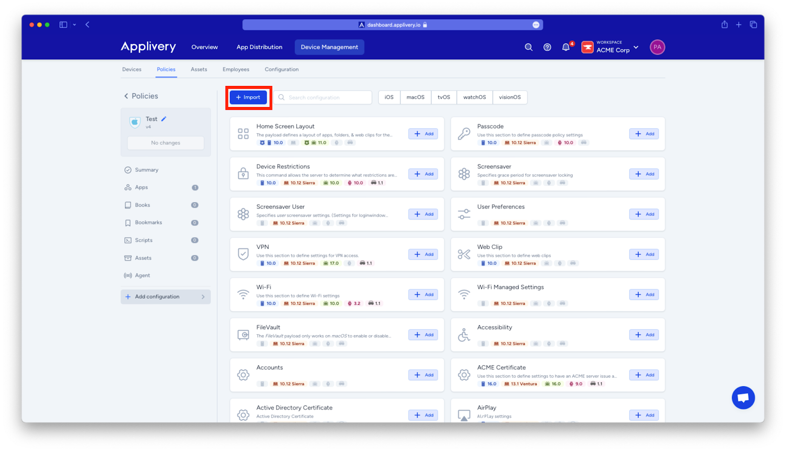 Deploy Plist and MobileConfig to Apple devices