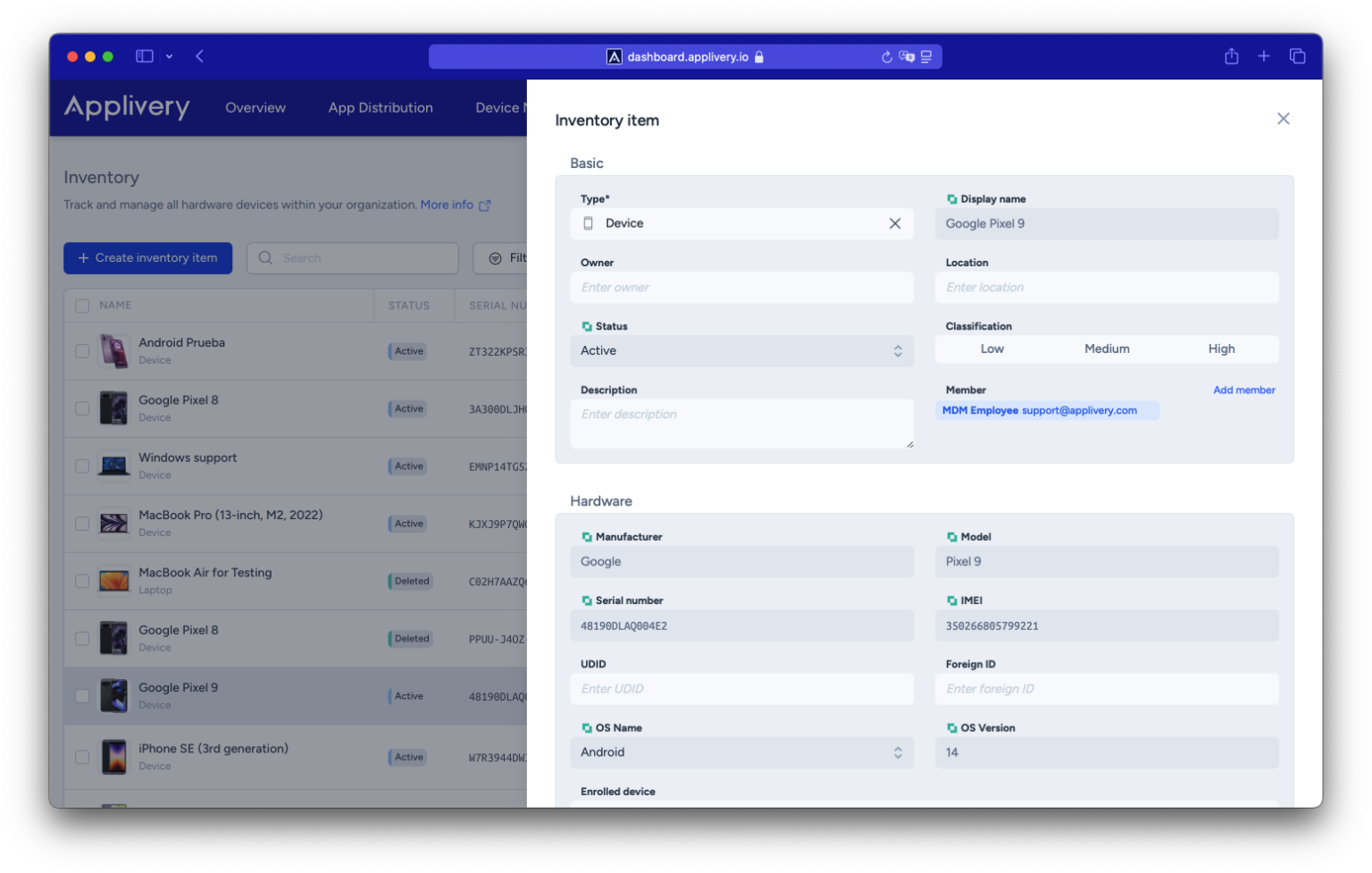 Gestión de Inventario de Dispositivos en Applivery: Una solución ...
