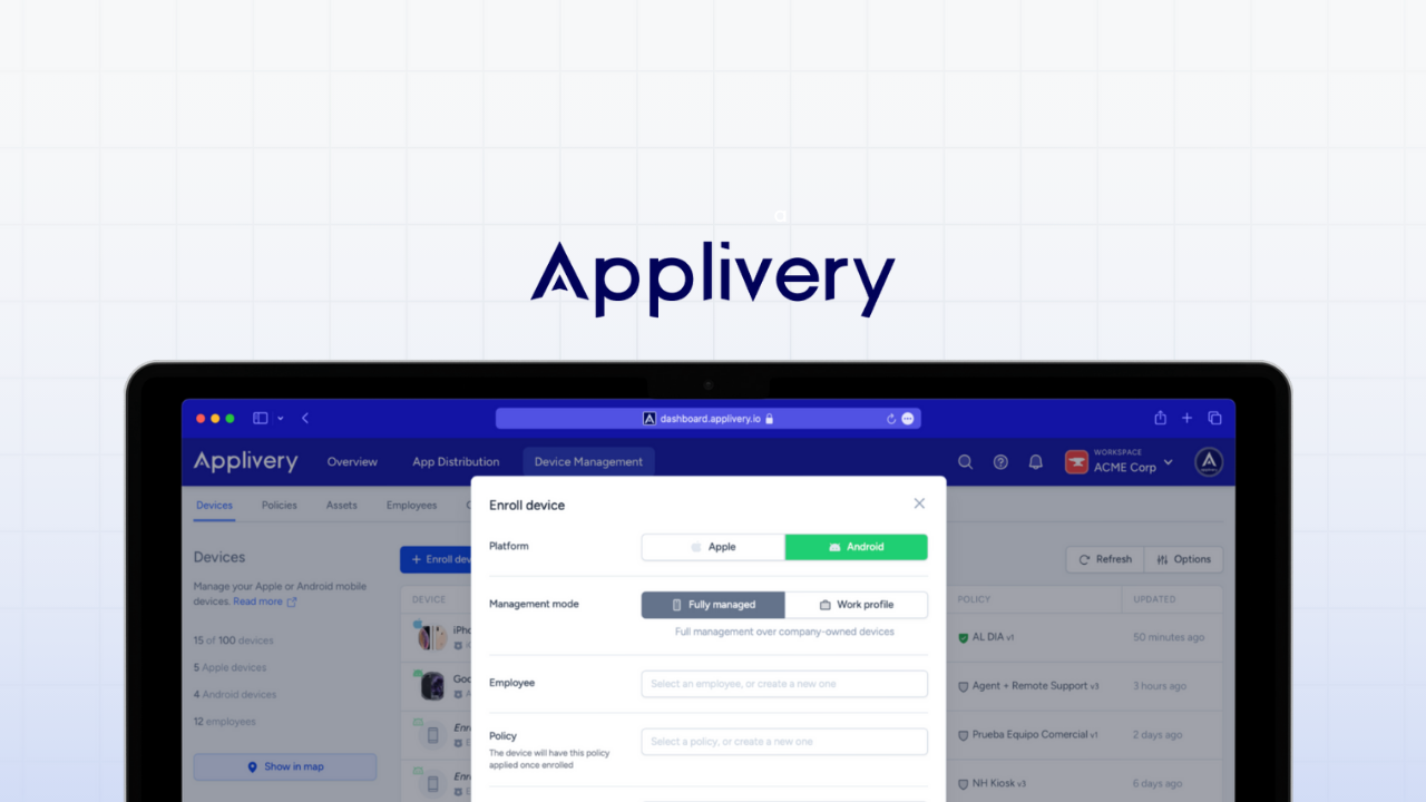 How to enroll an Android device with Applivery
