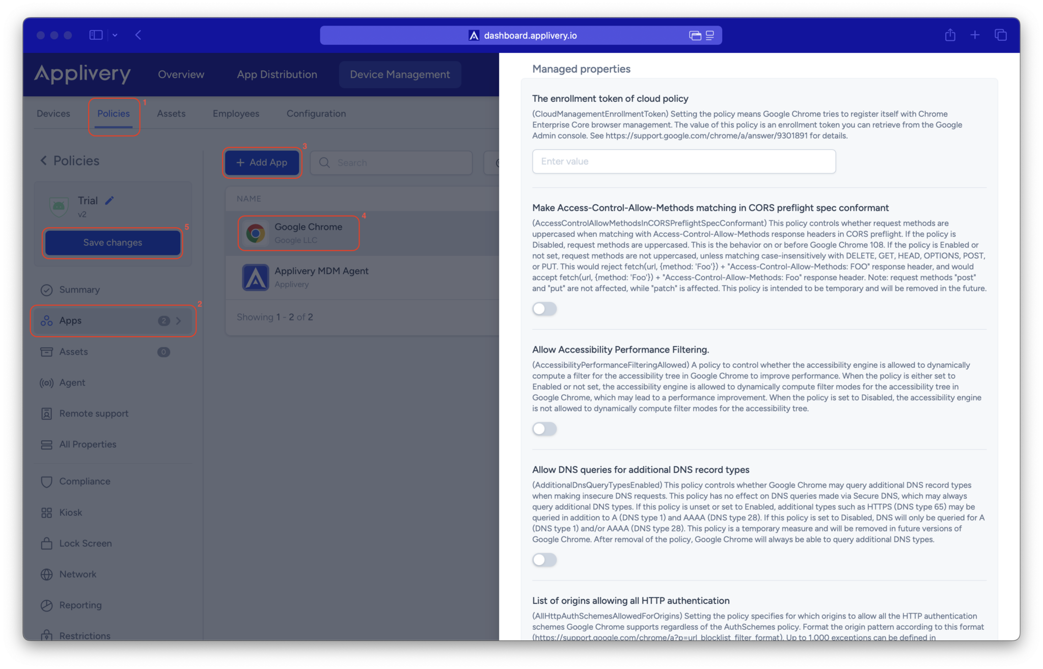 How to configure Managed App Properties on Android devices