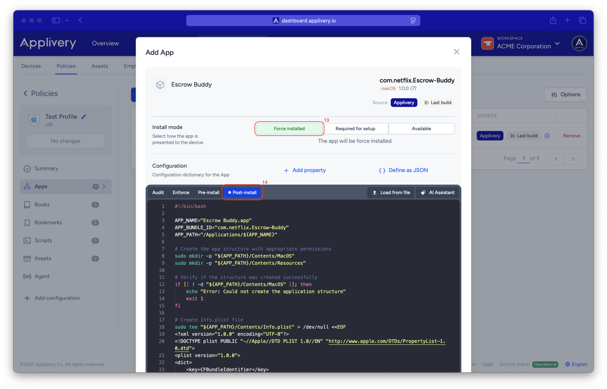 Install and configure Escrow Buddy on macOS
