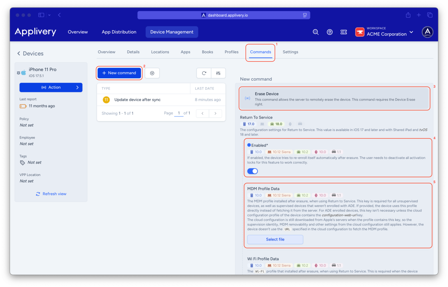Cómo usar el comando ‘Return to Service’ en iOS