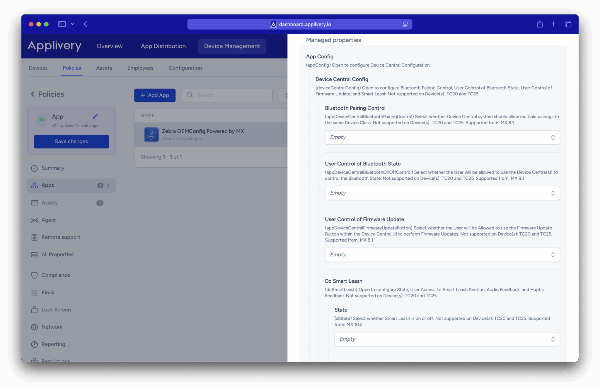How to deploy and configure Zebra OEMConfig